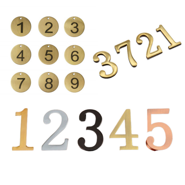 Custom Number Metal Tags – Custom Metal Products