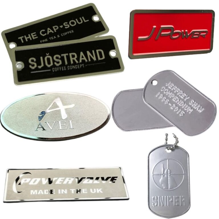 Custom Embossed Metal Tags – Custom Metal Products